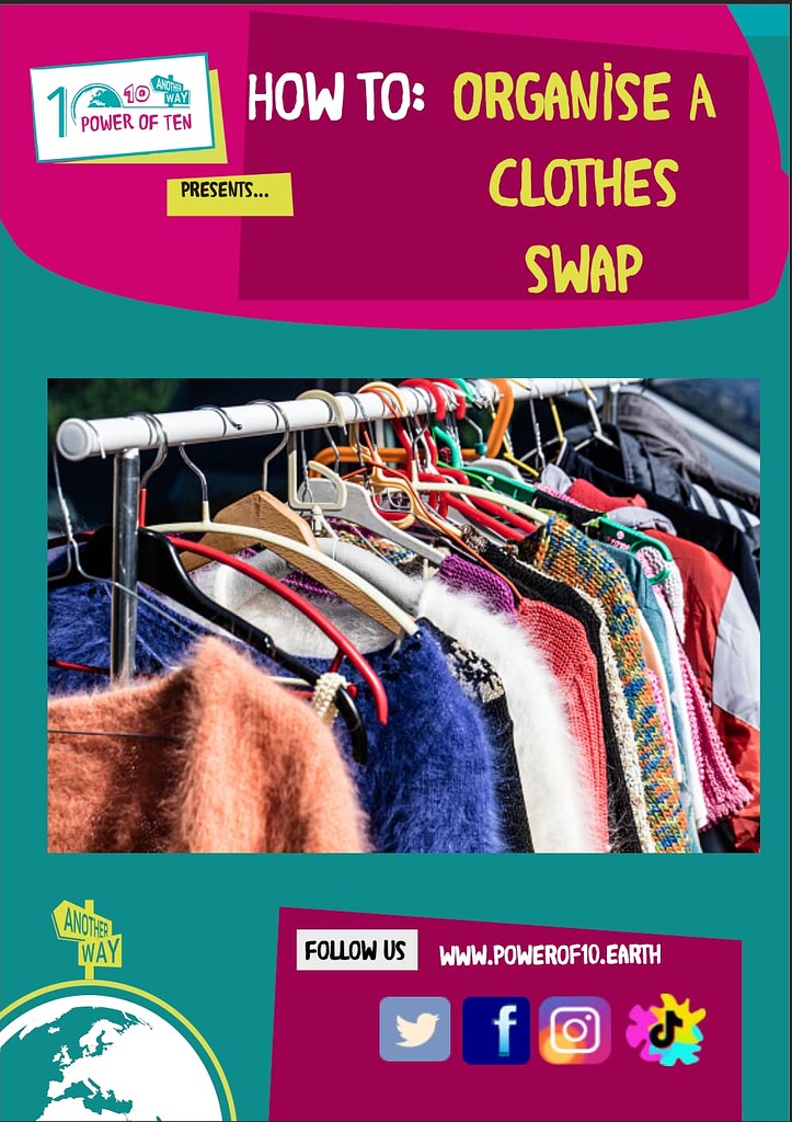 How-To Guide: Organize a Clothes Swapping Event - Event and Activity Ideas - Power of 10