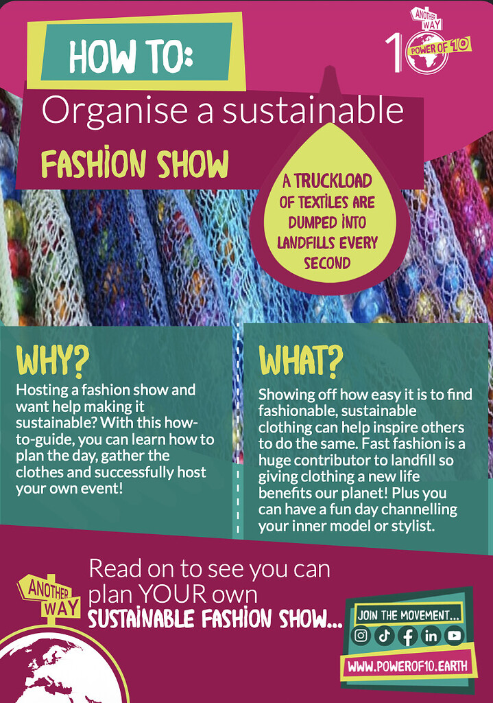 How-To Guide: Organise a Sustainable Fashion Show - What a Waste ...